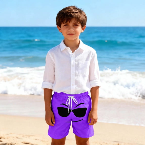 Freshbabe Kids Cute Cool Smile Sunglasses Graphic Quick Dry Drawstring ...