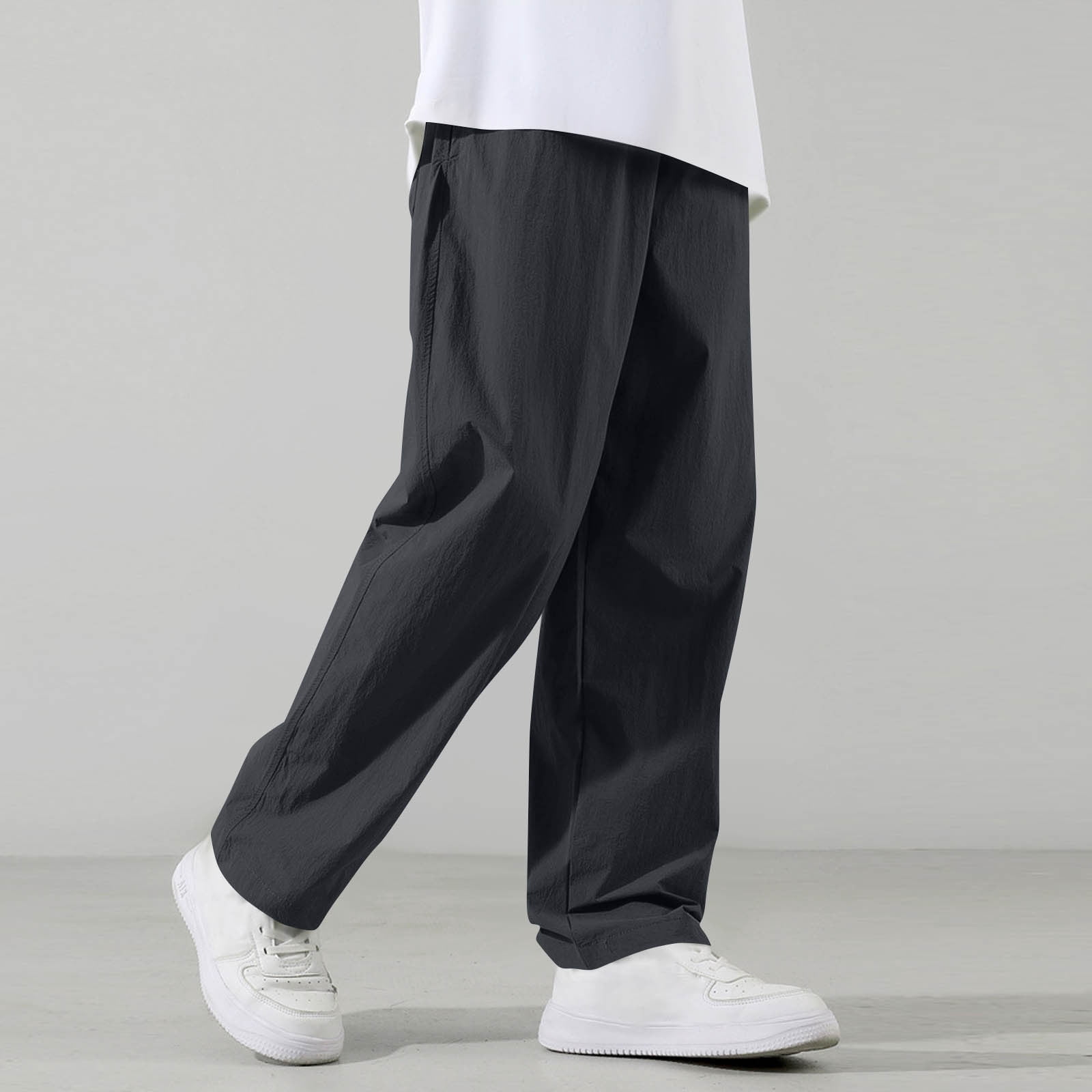Freshbabe Kids Solid Quick Dry Casual Pants Elastic Waist Loose ...