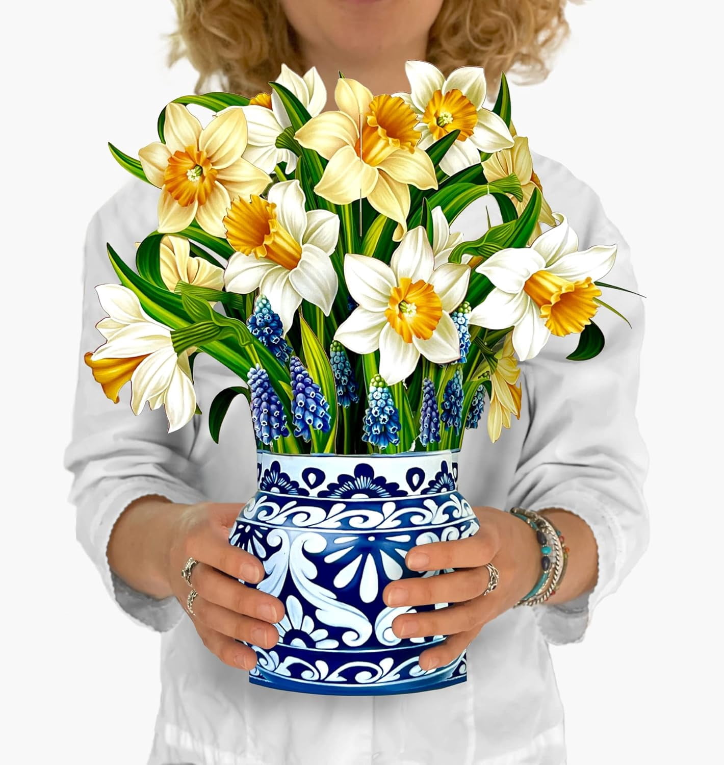 Freshcut Paper Pop Up Cards, English Daffodils, 12 Inch Life Sized ...