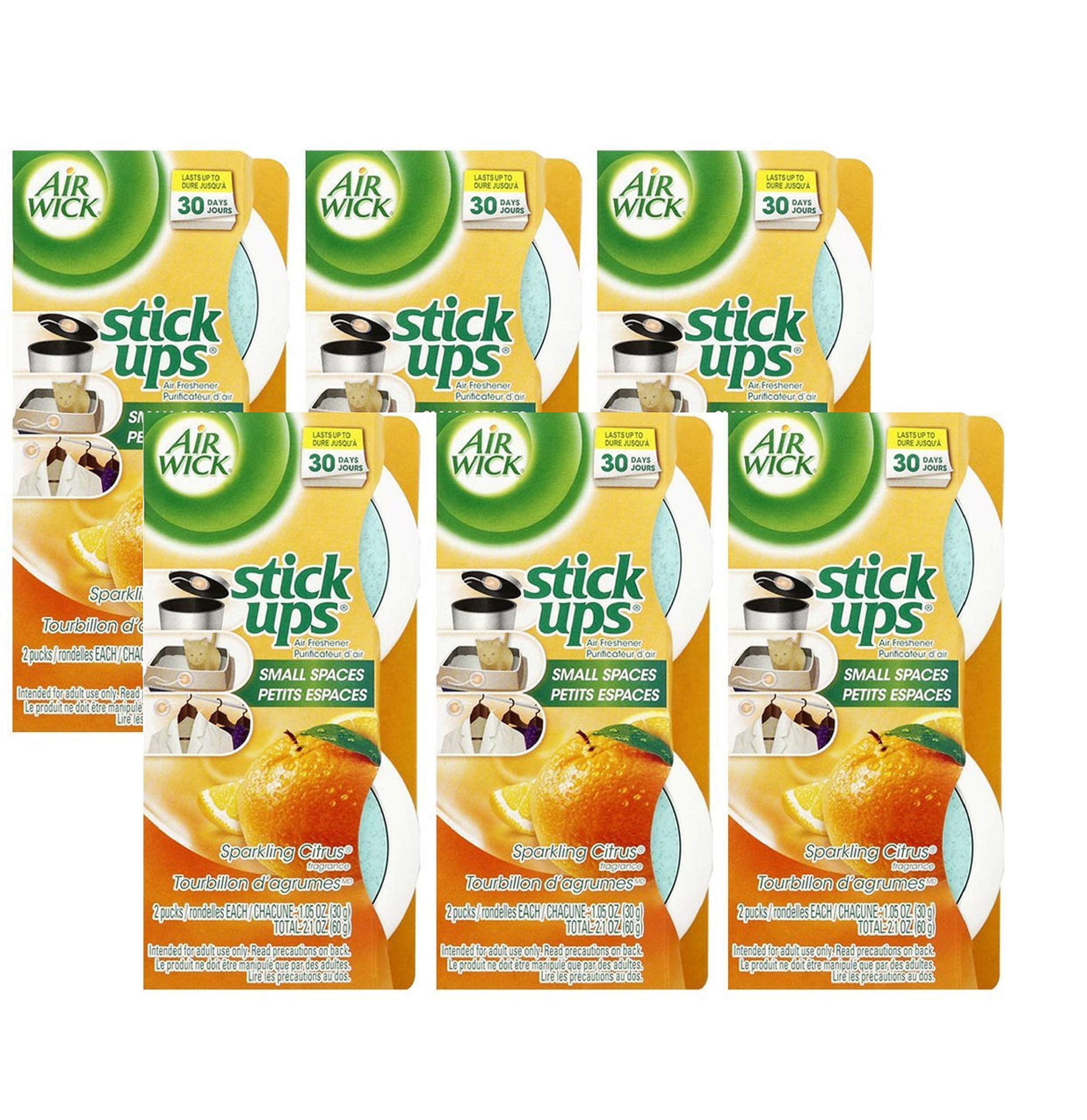 Air Wick Stick Ups Air Freshener, Sparkling Citrus Scent, 2 Count, Pack ...
