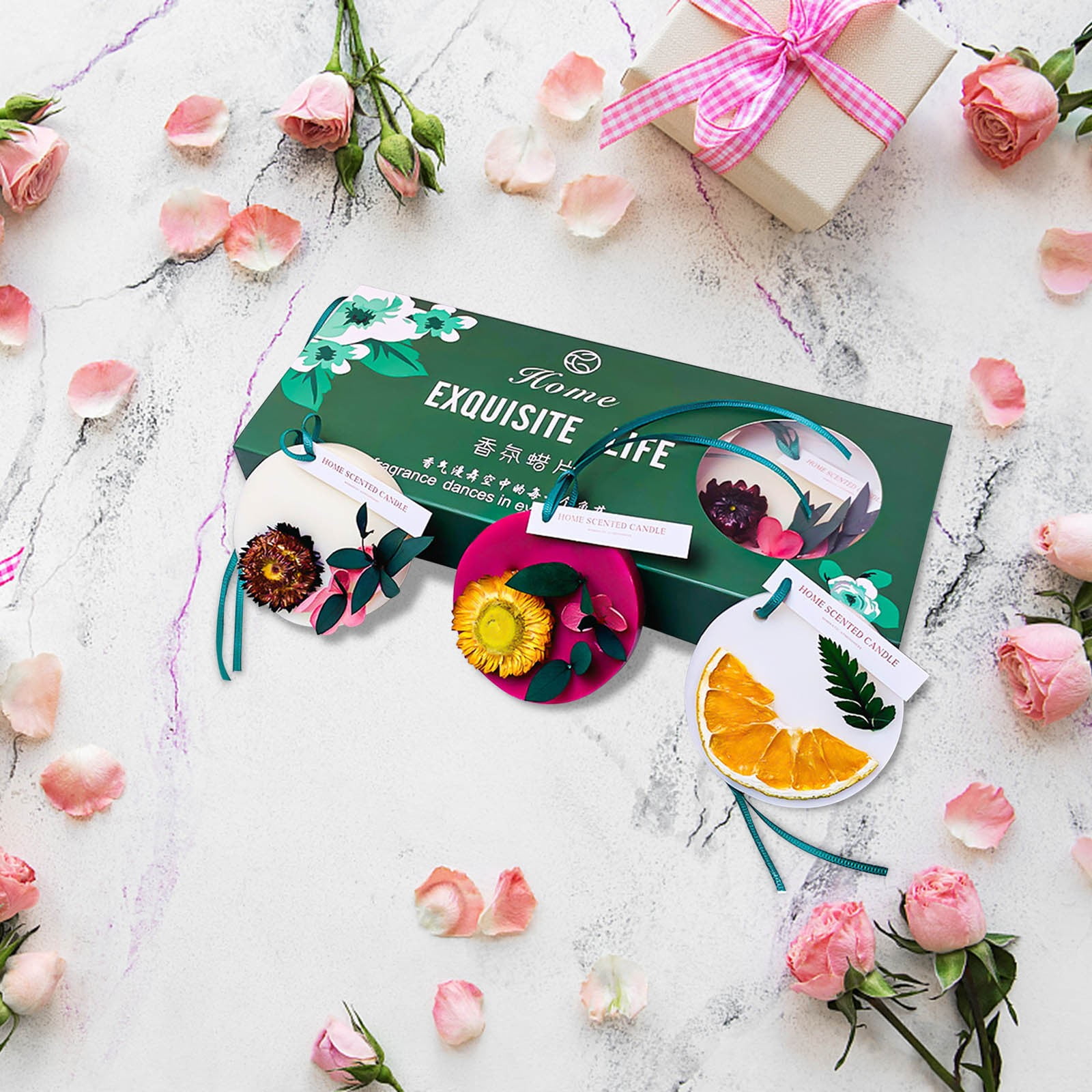 Freshener Dry Flower Scented Wax Piece Solid Beeswax Tablet Fresh Wax ...