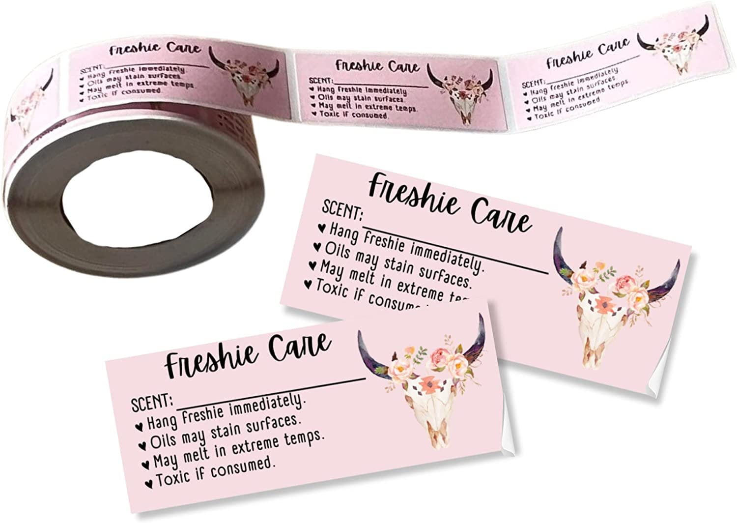 Freshie Care Instruction Card Sticker with Line to Write in Scent 350 ...