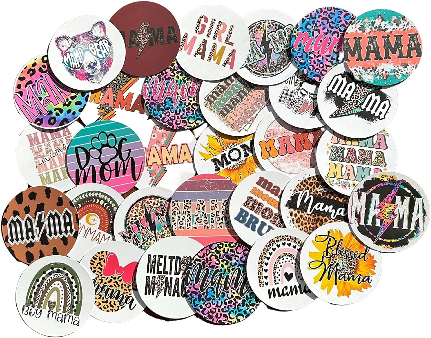 Freshie Mama Mom Cardstock Cutouts Rounds 3 inch for Freshies Random ...