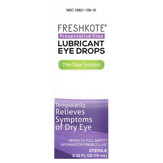 FRESHKOTE Eye Drops, Lubricant, Temporary Relief, 10mL - Walmart.com