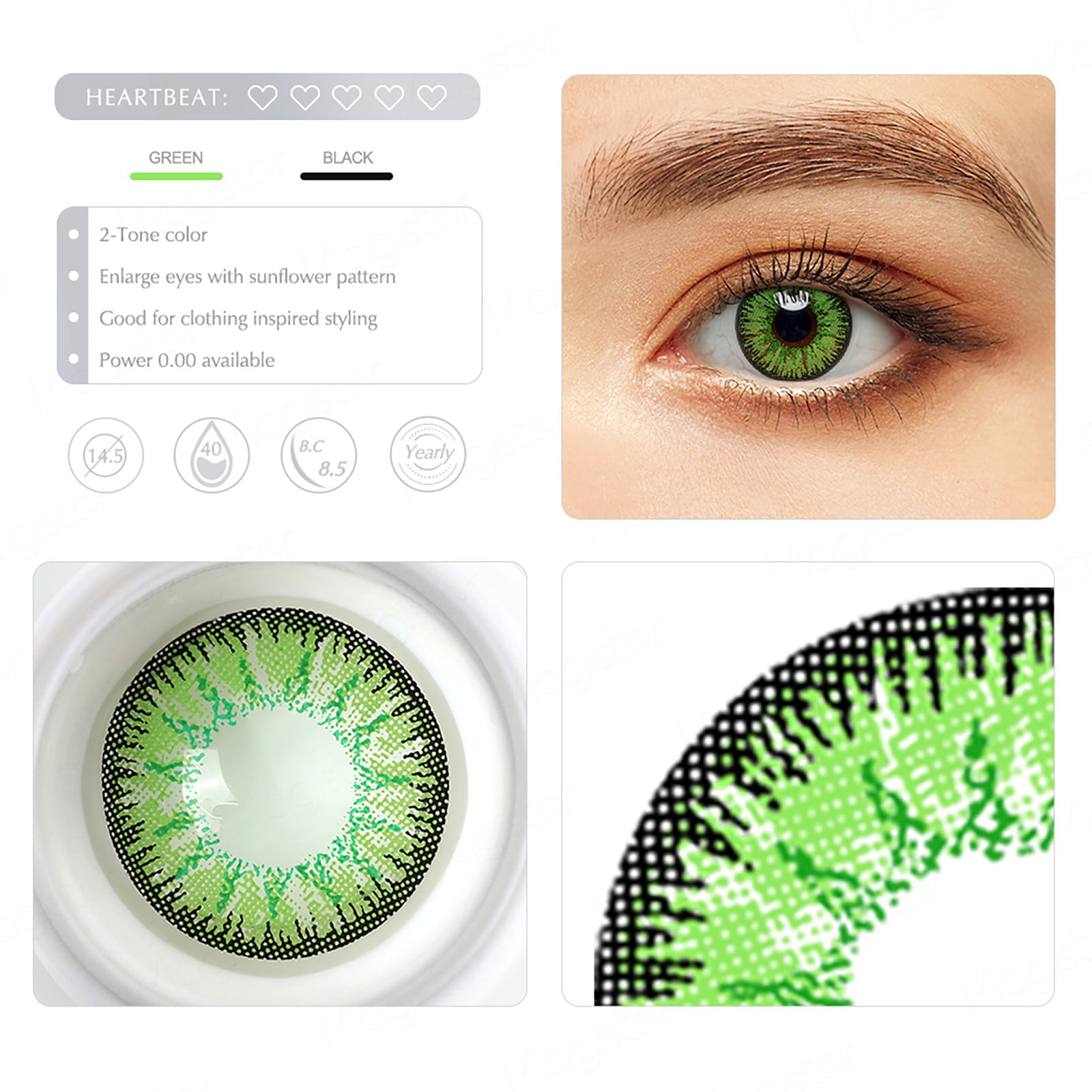 Freshlook colored contacts Toric colored Lenses Opaque color contacts ...