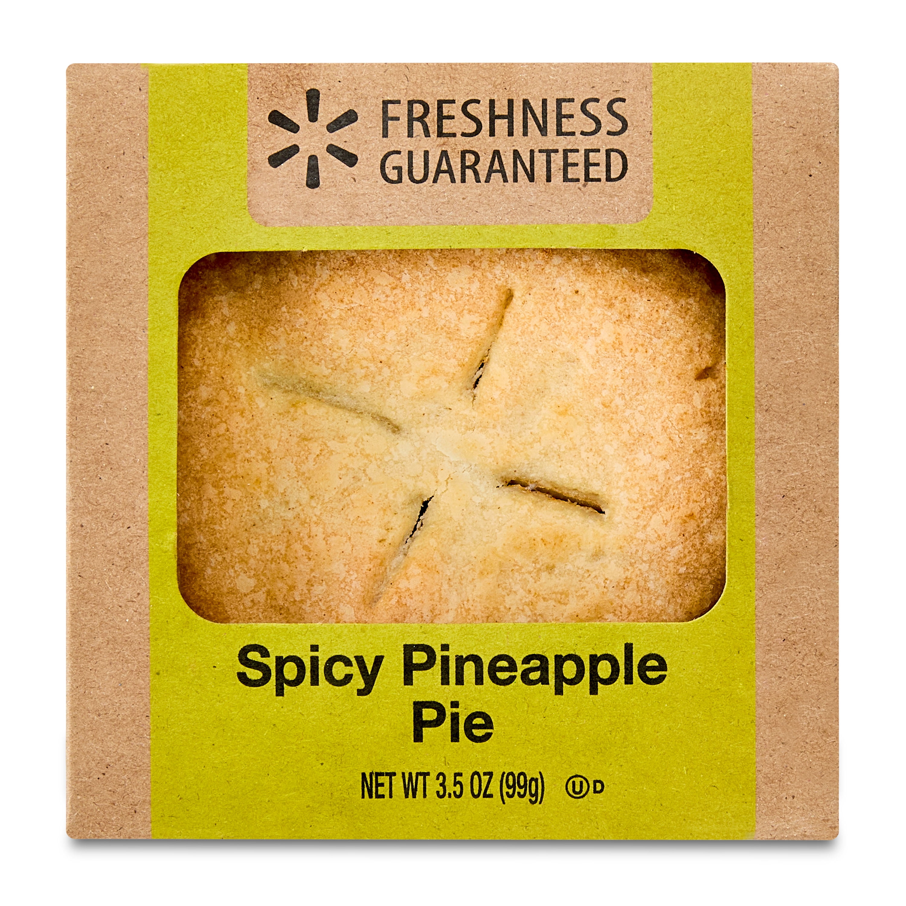 Freshness Guaranteed 4" Spicy Pineapple Mini Pie, 3.5 oz Box - Walmart.com