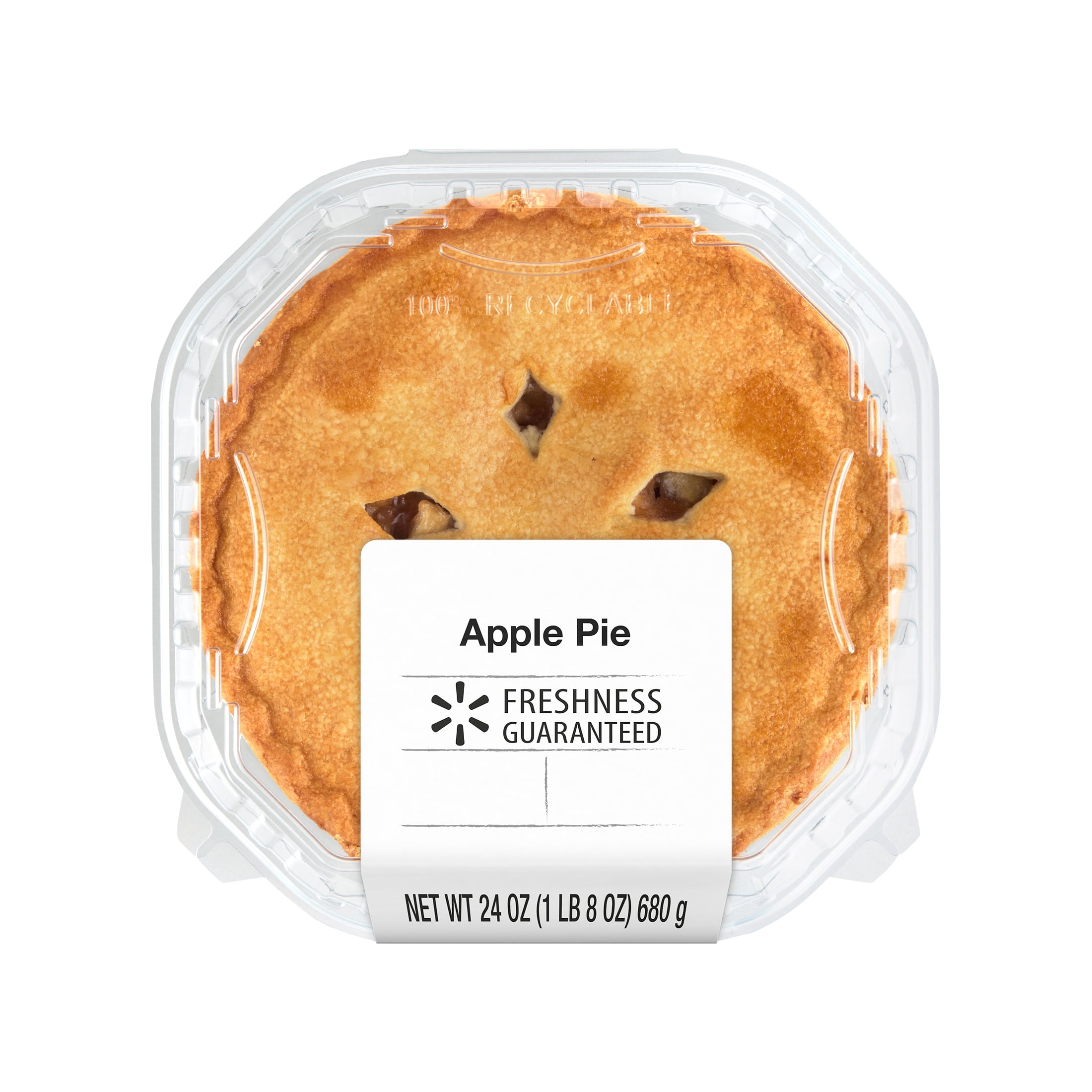 Freshness Guaranteed Baked Apple Pie 24 oz with Fresh Apples Cinnamon ...