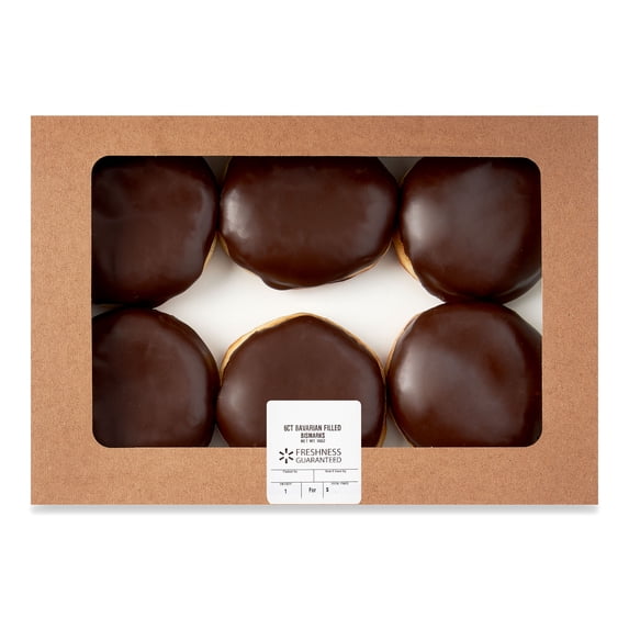 Freshness Guaranteed Bavarian Filled Bismarks Donuts, 6 Count, 16 oz ...