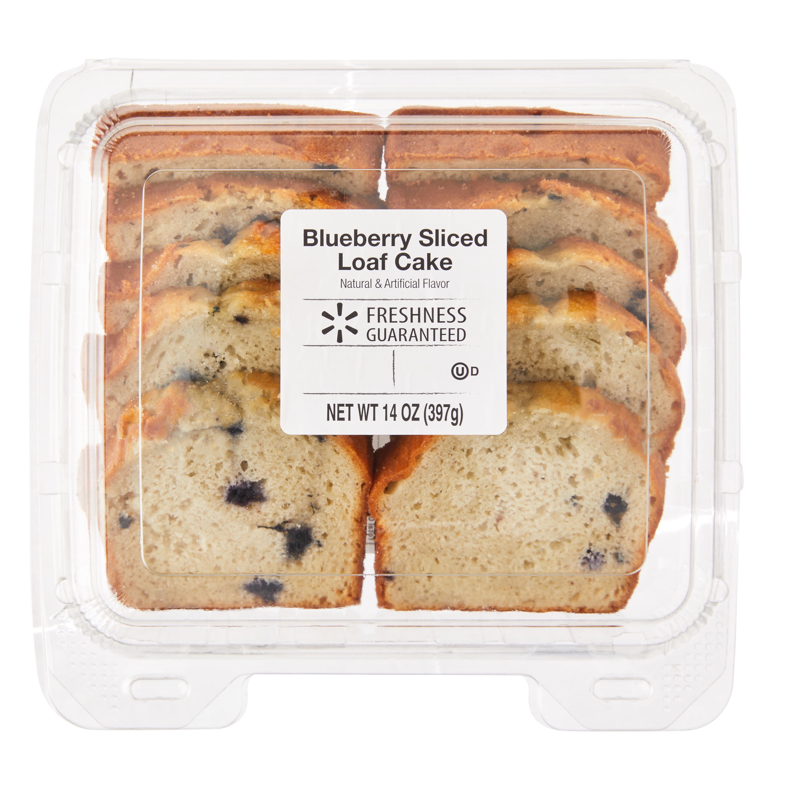 Freshness Guaranteed Blueberry Sliced Loaf Cake, 14 oz, 10 Ct - Walmart.com