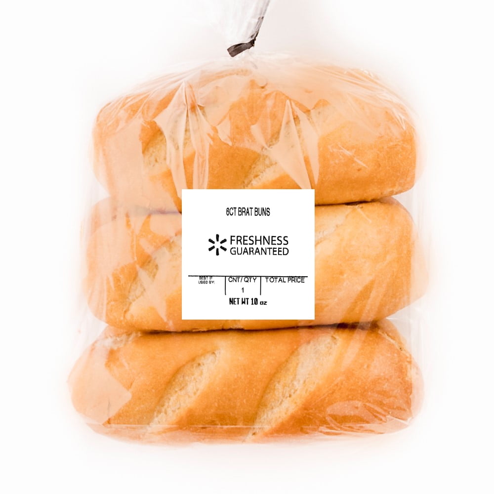 Freshness Guaranteed Brat Buns, 10 oz, 6 Count - Walmart Business Supplies
