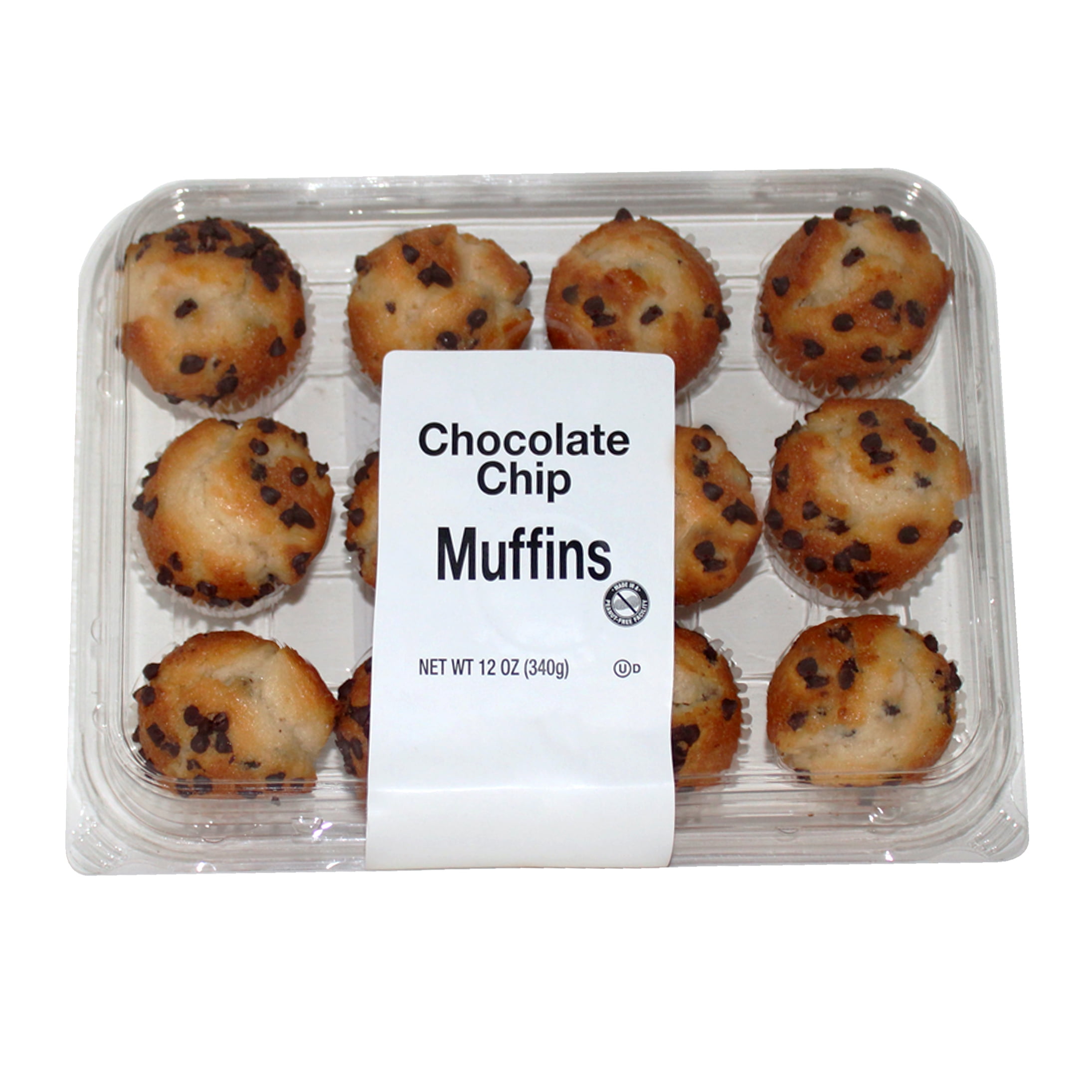 Chocolate Chip Mini Muffins, 12 oz, 12 Count - Walmart.com