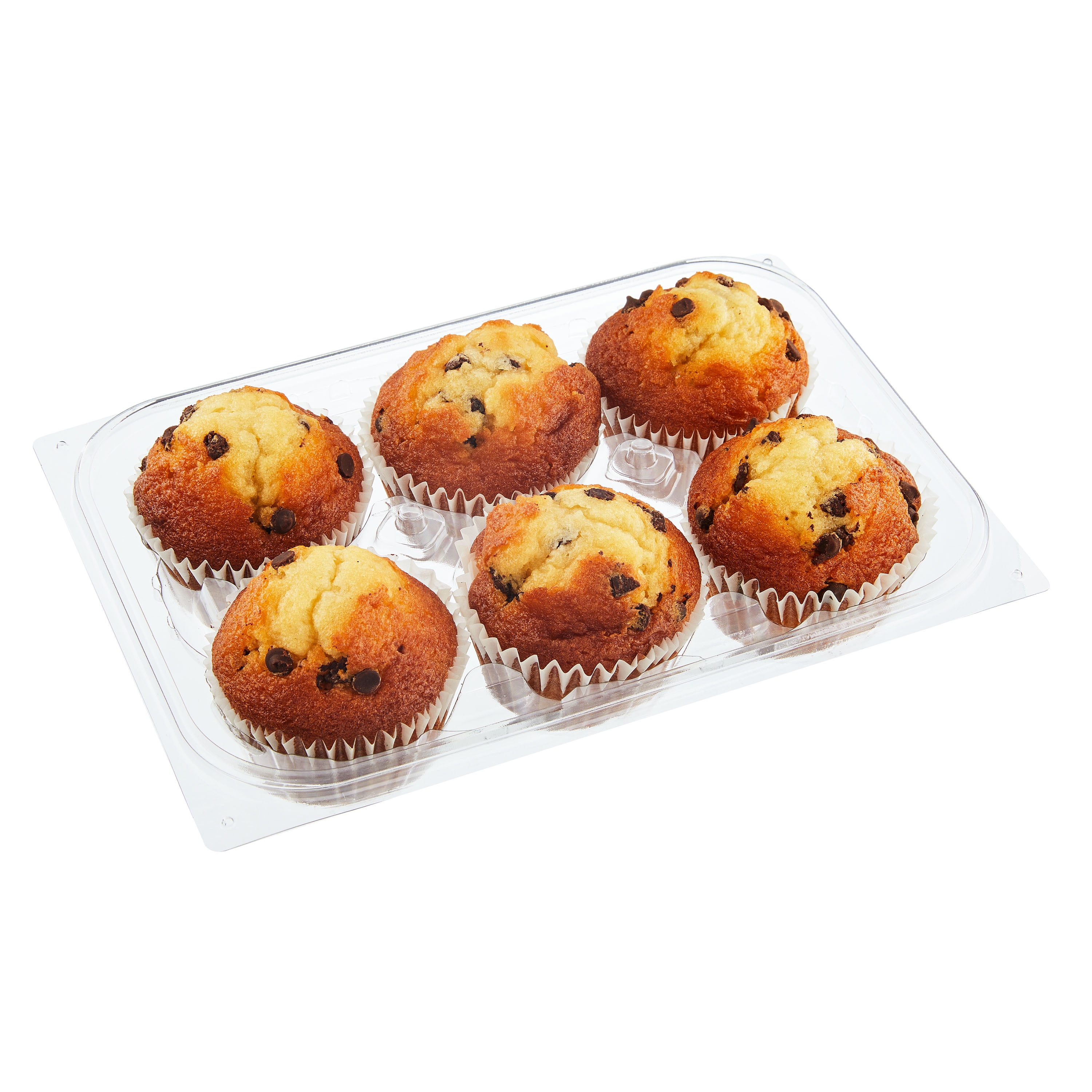 Freshness Guaranteed Chocolate Chip Muffins, 13.5 oz Clamshell, 6 Count ...