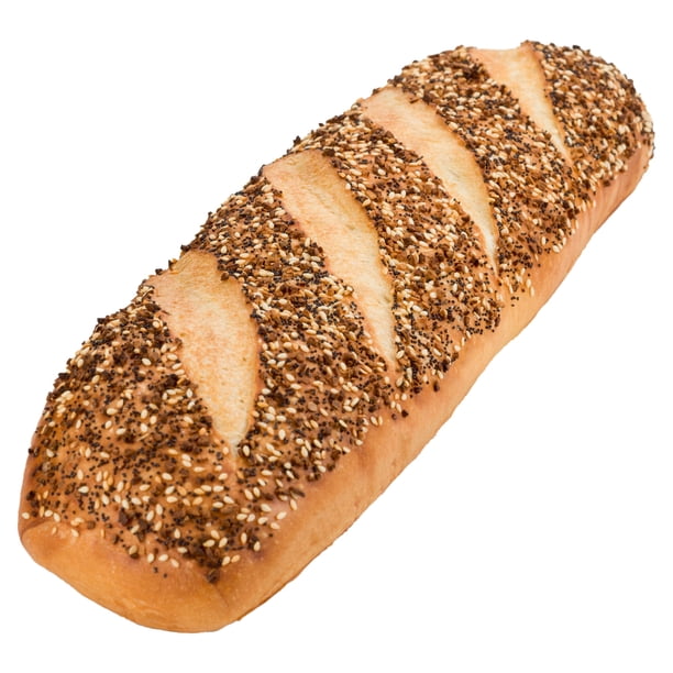 Freshness Guaranteed Everything French Bakery Bread Loaf, 14 oz, 1 ...
