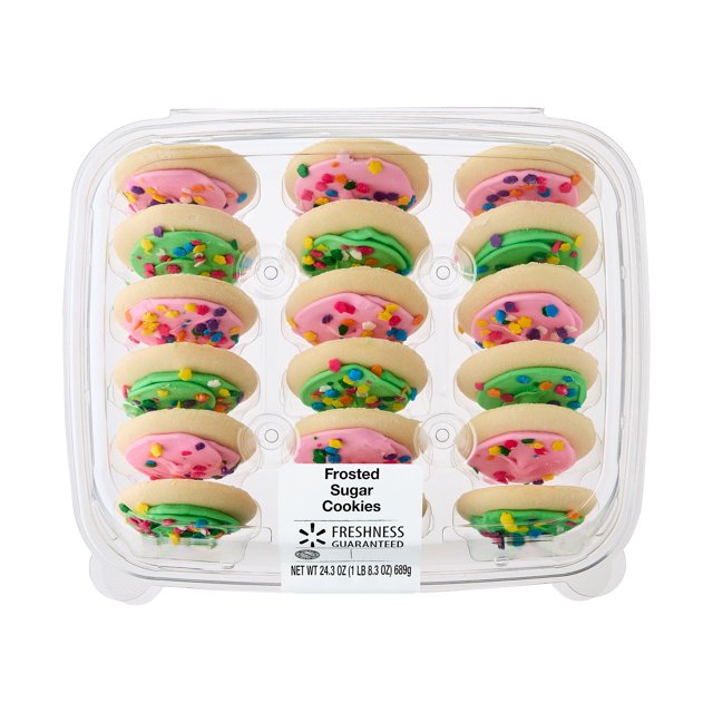 Freshness Guaranteed Frosted Sugar Cookie, Spring, Pink and Green ...