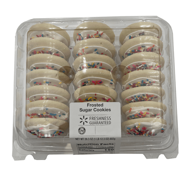 Freshness Guaranteed Frosted Sugar Cookies, 28.3 oz, 21 Count - Walmart ...
