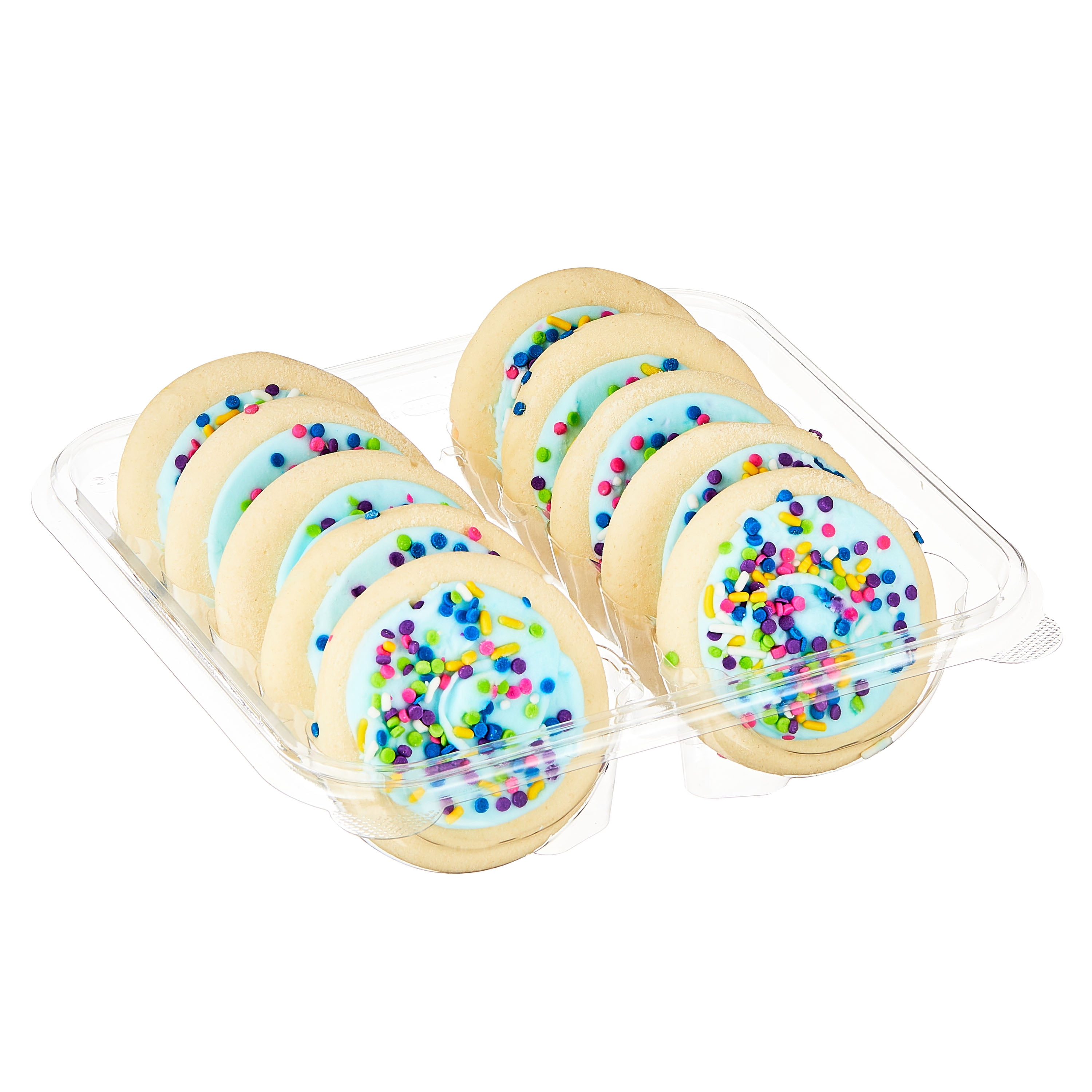 Freshness Guaranteed Frosted Sugar Cookies, Blue, 13.5 oz,10 Count ...