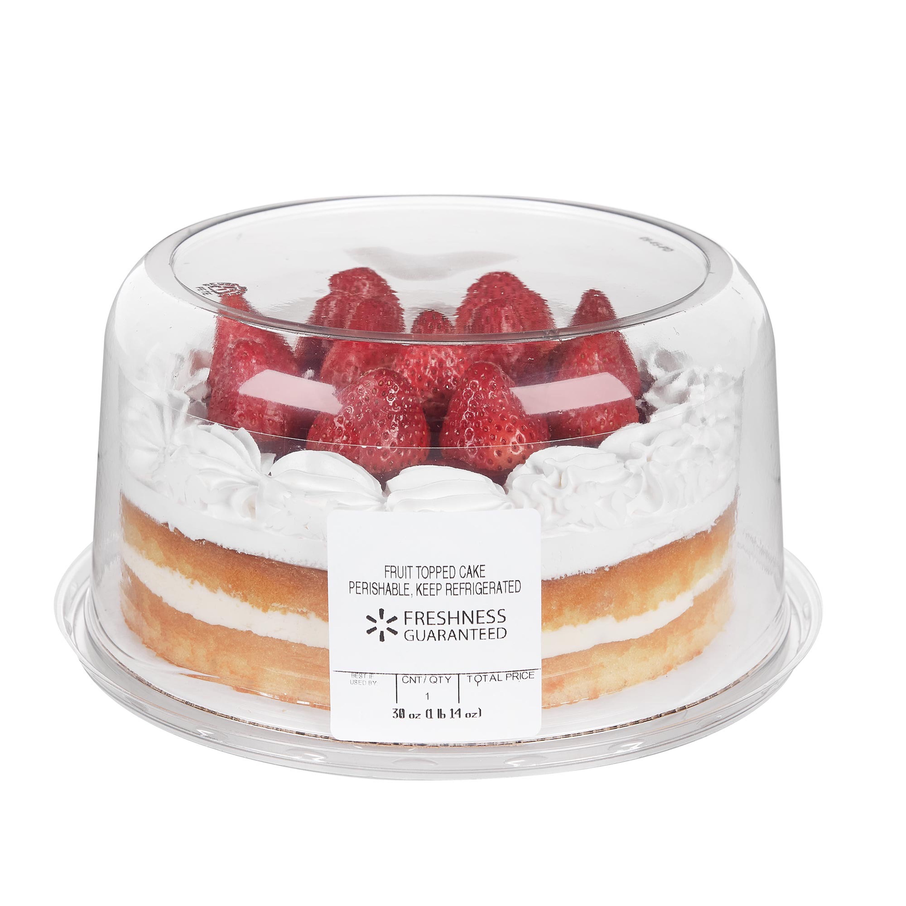 Freshness Guaranteed Fruit Topped Cake, 30 oz (Refrigerated/Regular ...