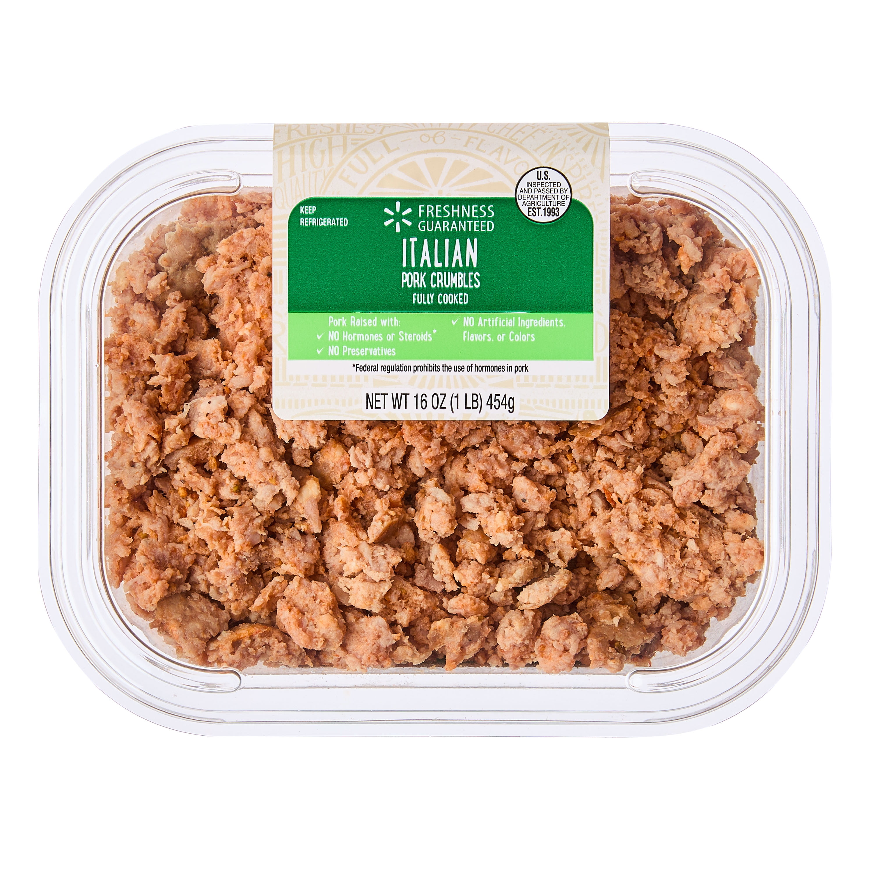 Freshness Guaranteed Fully Cooked Italian Pork Crumbles 16 oz ...
