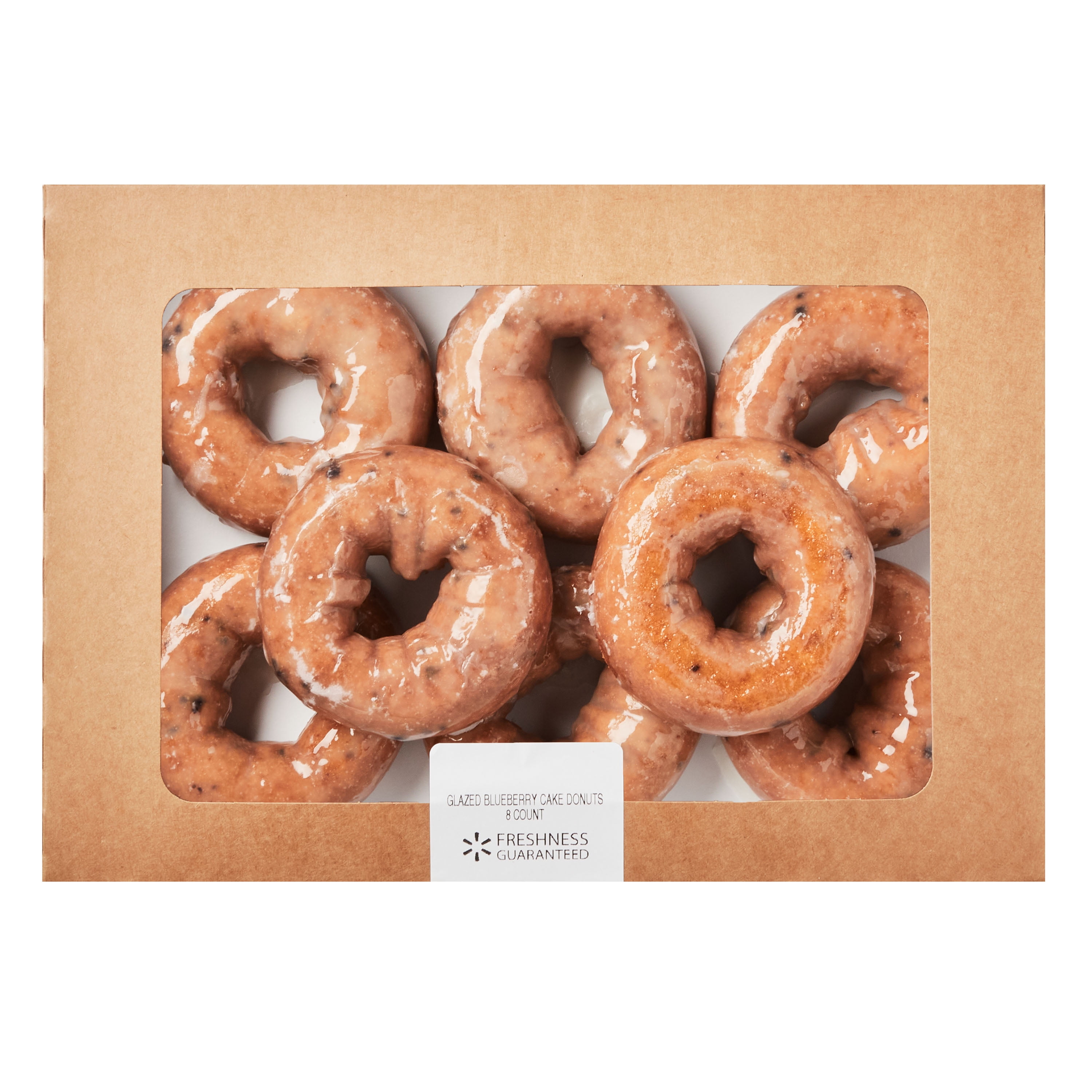 Freshness Guaranteed Glazed Blueberry Cake Donuts, 16 oz, 8 Count ...