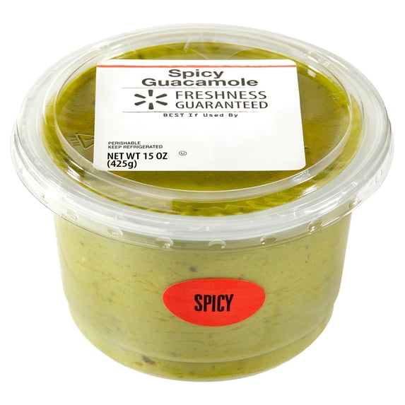 Freshness Guaranteed Spicy Guacamole 15 oz Tub with Hass Avocados ...
