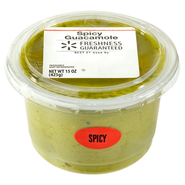 Freshness Guaranteed Guacamole, Spicy, 15 oz Tub - Walmart.com