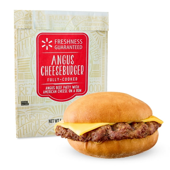 Freshness Guaranteed Hot & Ready-to-Eat Angus Cheeseburger, Fully ...