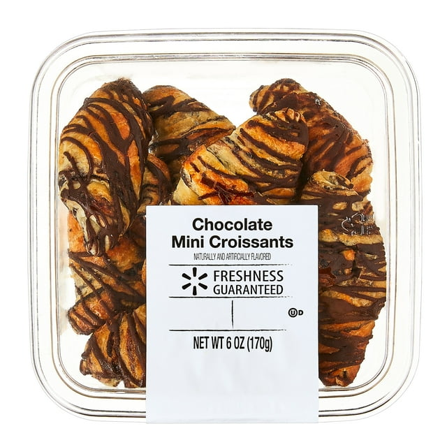 Freshness Guaranteed Mini Chocolate Croissants, 6 oz, 8 Count - Walmart.com