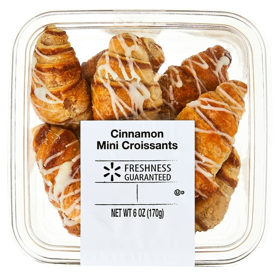 Freshness Guaranteed Mini Cinnamon Croissants, 6 oz, 8 Count, Flaky ...