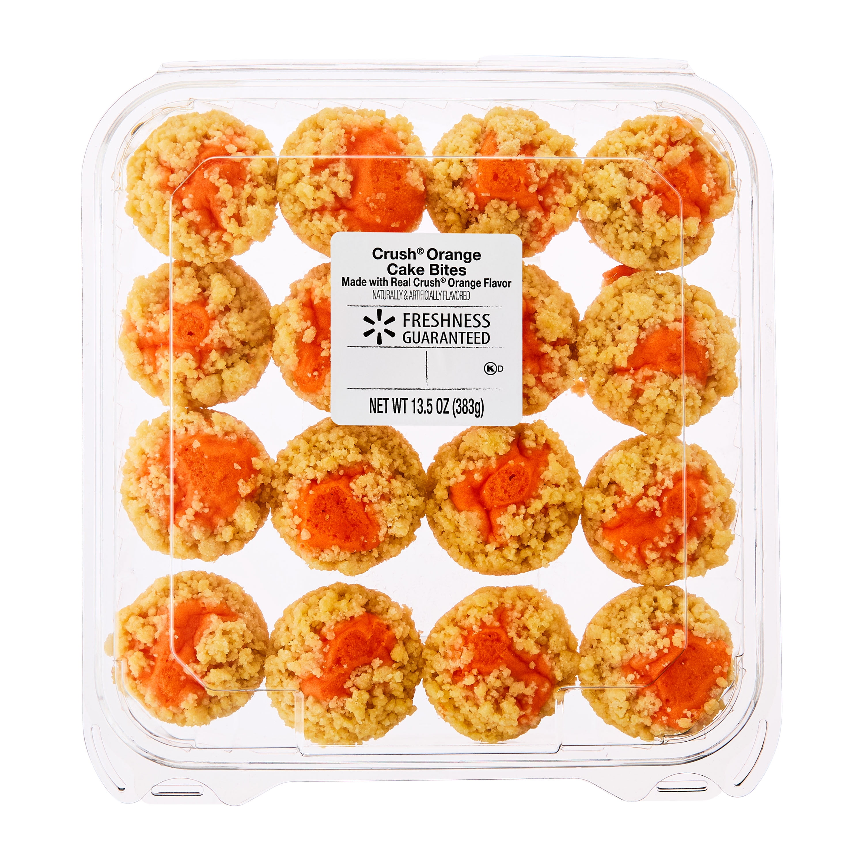 Freshness Guaranteed Crush® Orange Mini Cake Bites, 13.5 oz, 16 Count ...