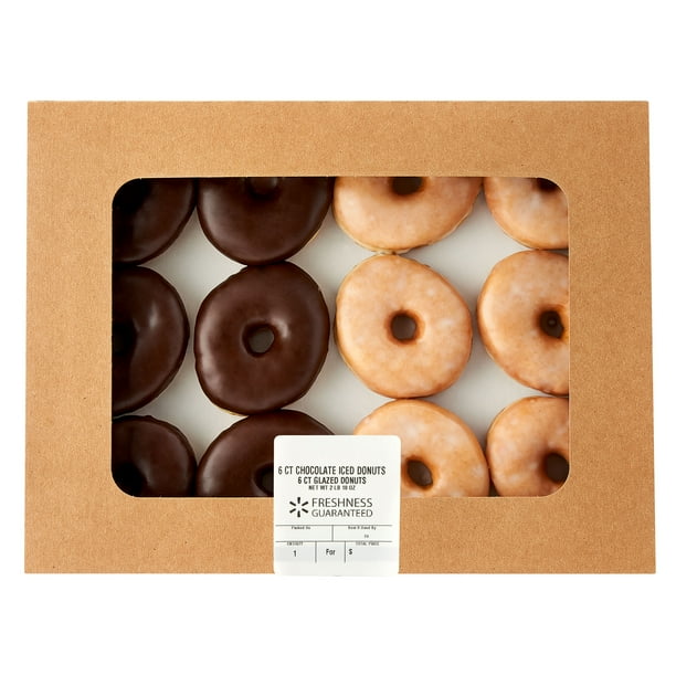 Freshness Guaranteed: Chocolate & Glazed Donuts for Breakroom - Walmart ...