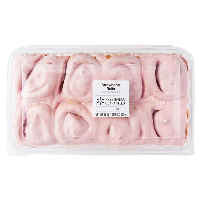 Freshness Guaranteed Regular Strawberry Rolls, 22 oz Clam Shell, 8 ...