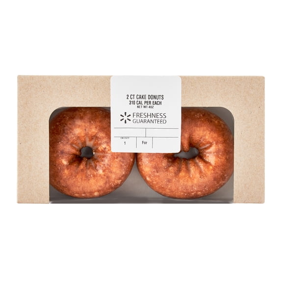 Freshness Guaranteed Vanilla Glazed Cake Donuts, 2 Count, Shelf-Stable ...