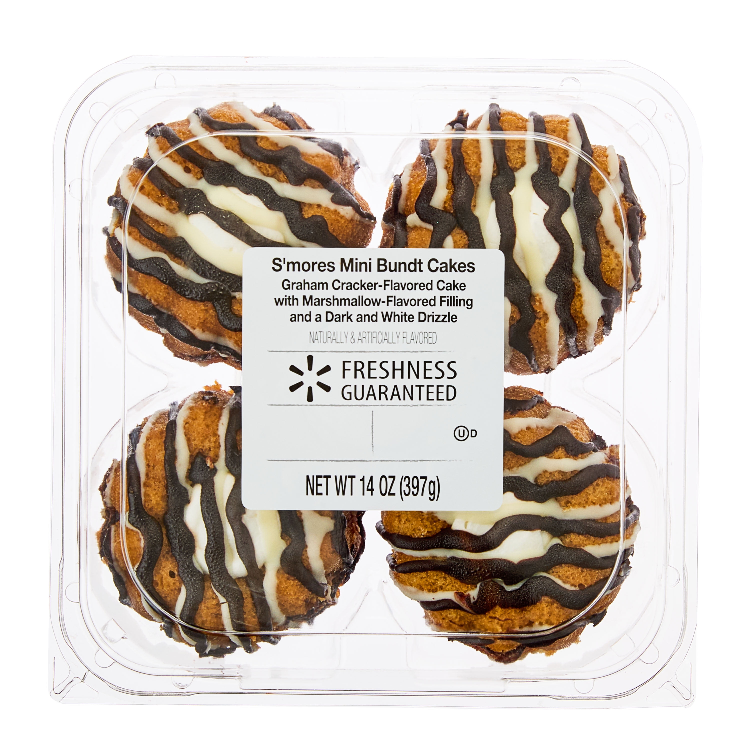 Freshness Guaranteed Baked S’mores Mini Bundt Cakes, 14 oz, 4 Count ...