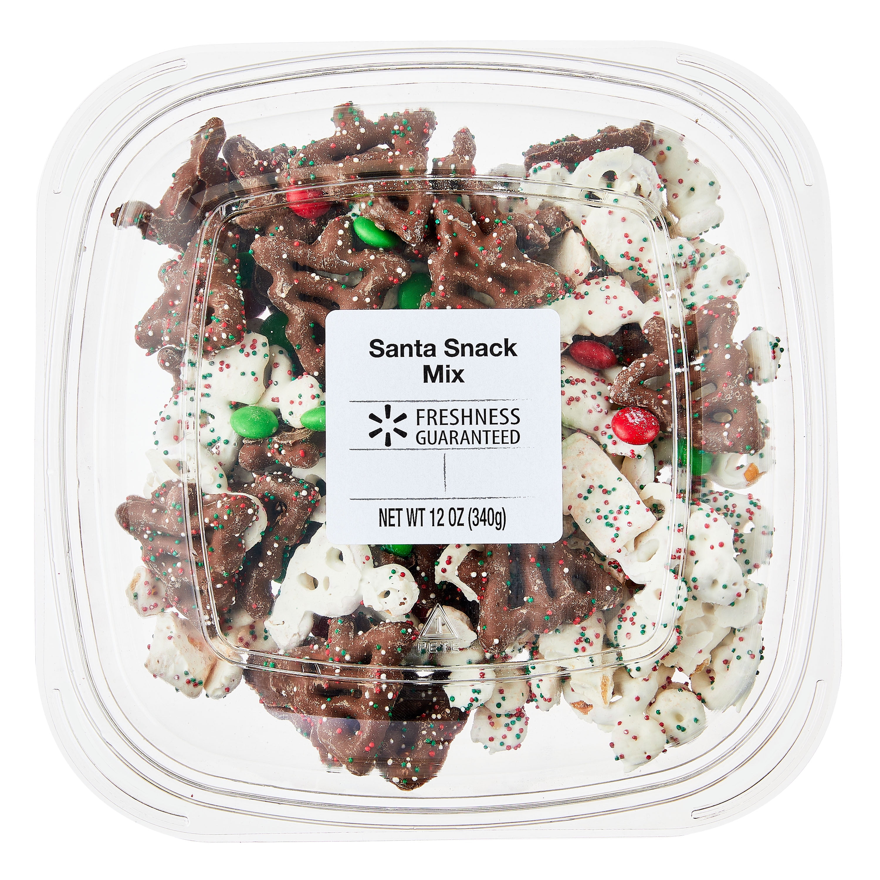Freshness Guaranteed, Santa Snack Bowl, Chocolate Pretzels & Candy, 13 ...