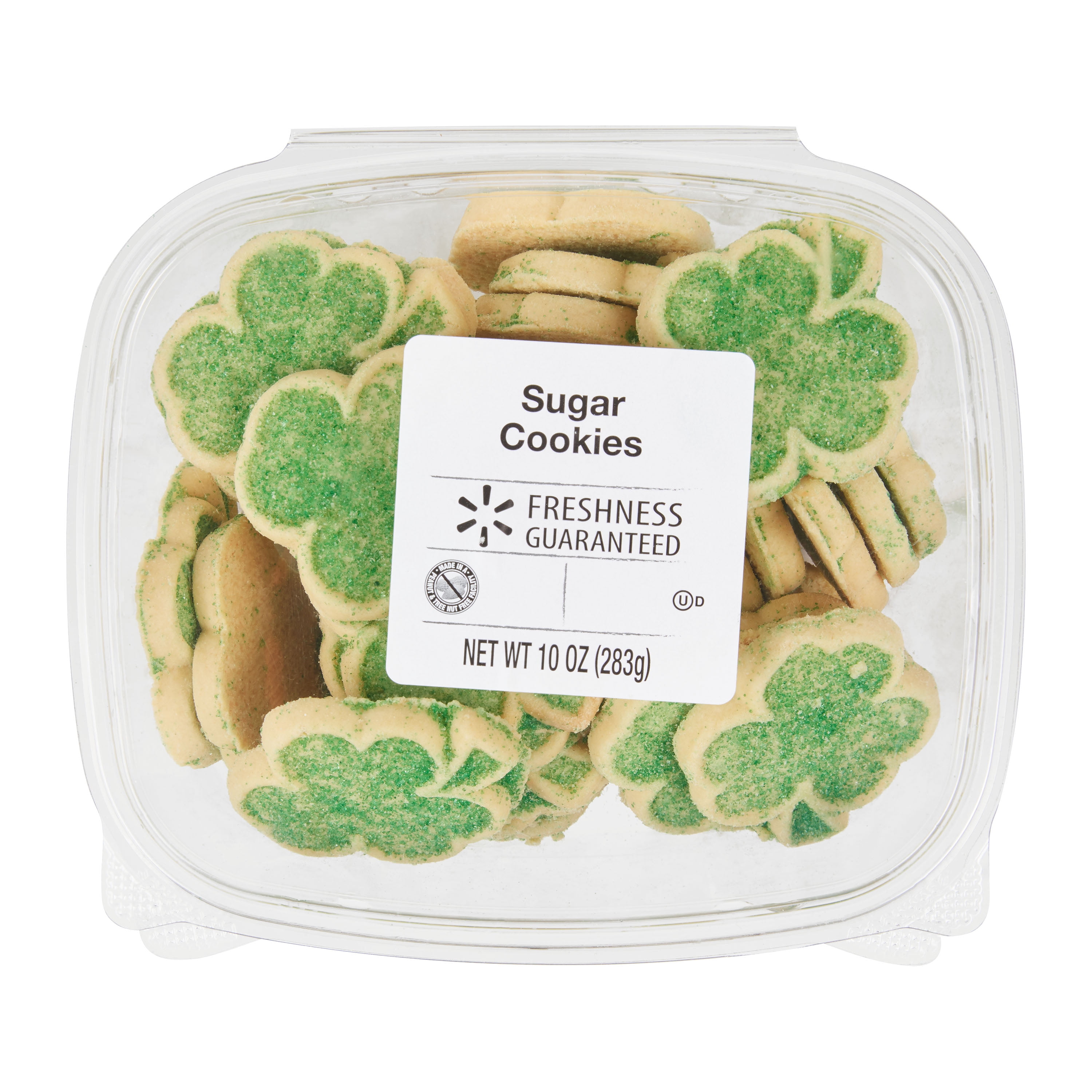 Freshness Guaranteed Shamrock Sugar Cookies, 10 oz, 32 Count - Walmart.com