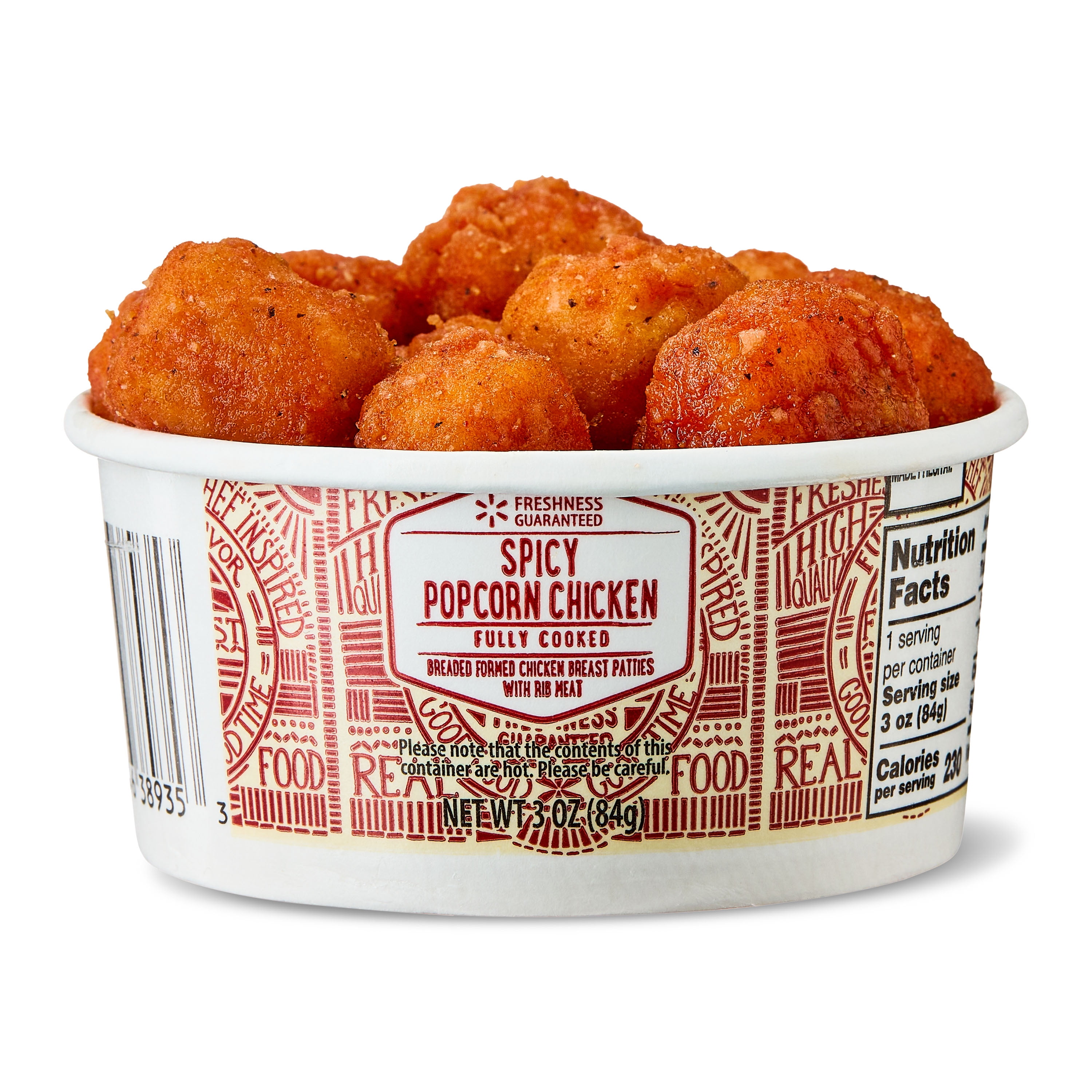 Freshness Guaranteed Spicy Popcorn Chicken 3 oz Fully Cooked Tender ...