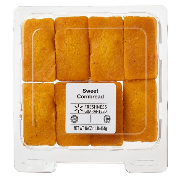 Freshness Guaranteed Mini Sweet Cornbread , 16 oz, 8 Count - Walmart.com