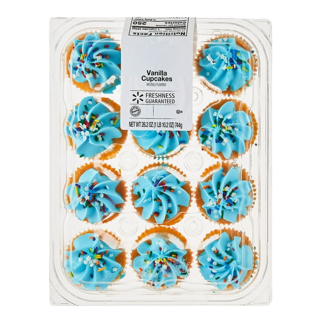 Freshness Guaranteed Vanilla Cupcakes, 26.2 oz, 12 Count - Walmart.com