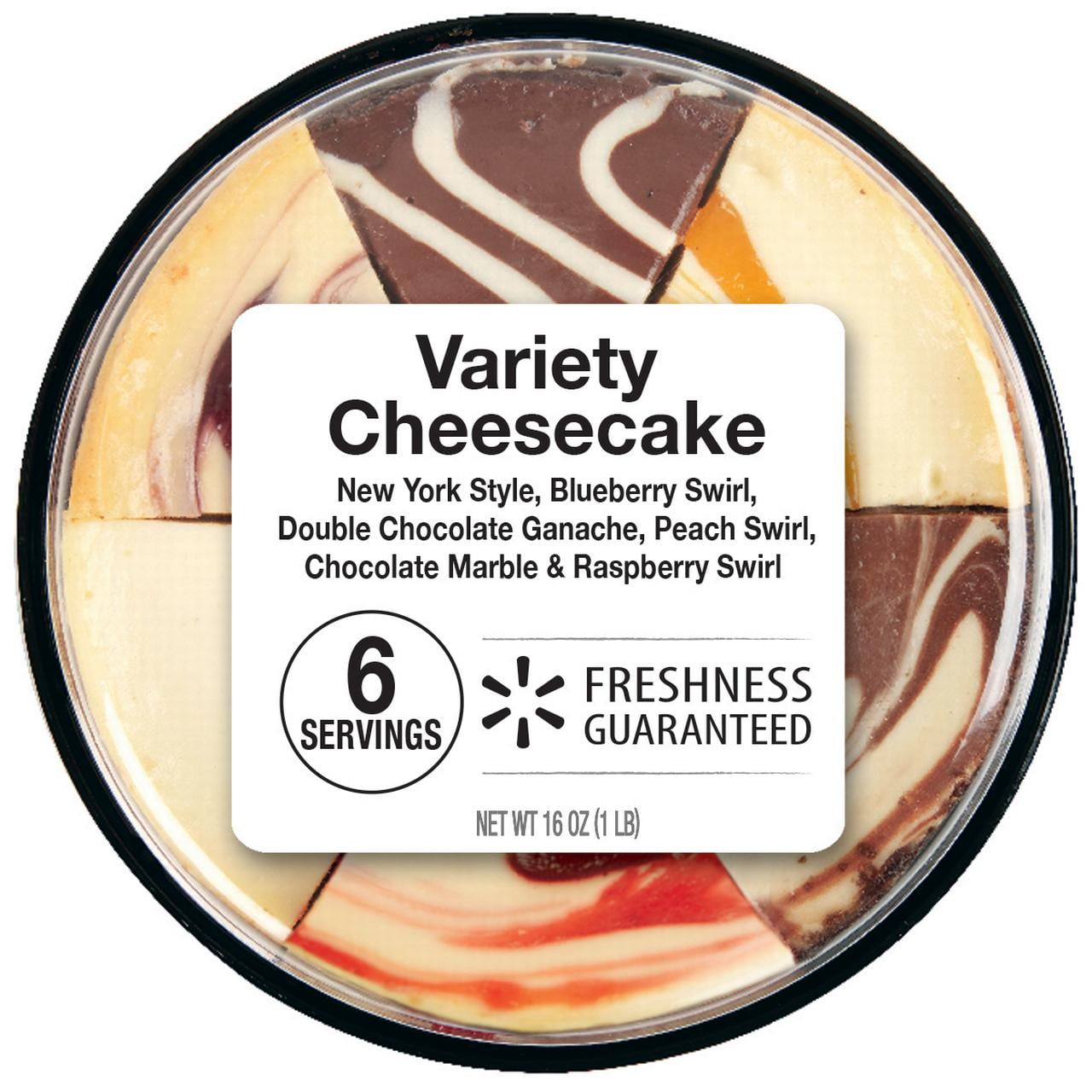 Freshness Guaranteed Variety Cheesecake, 16 oz, 6 Count - Walmart.com