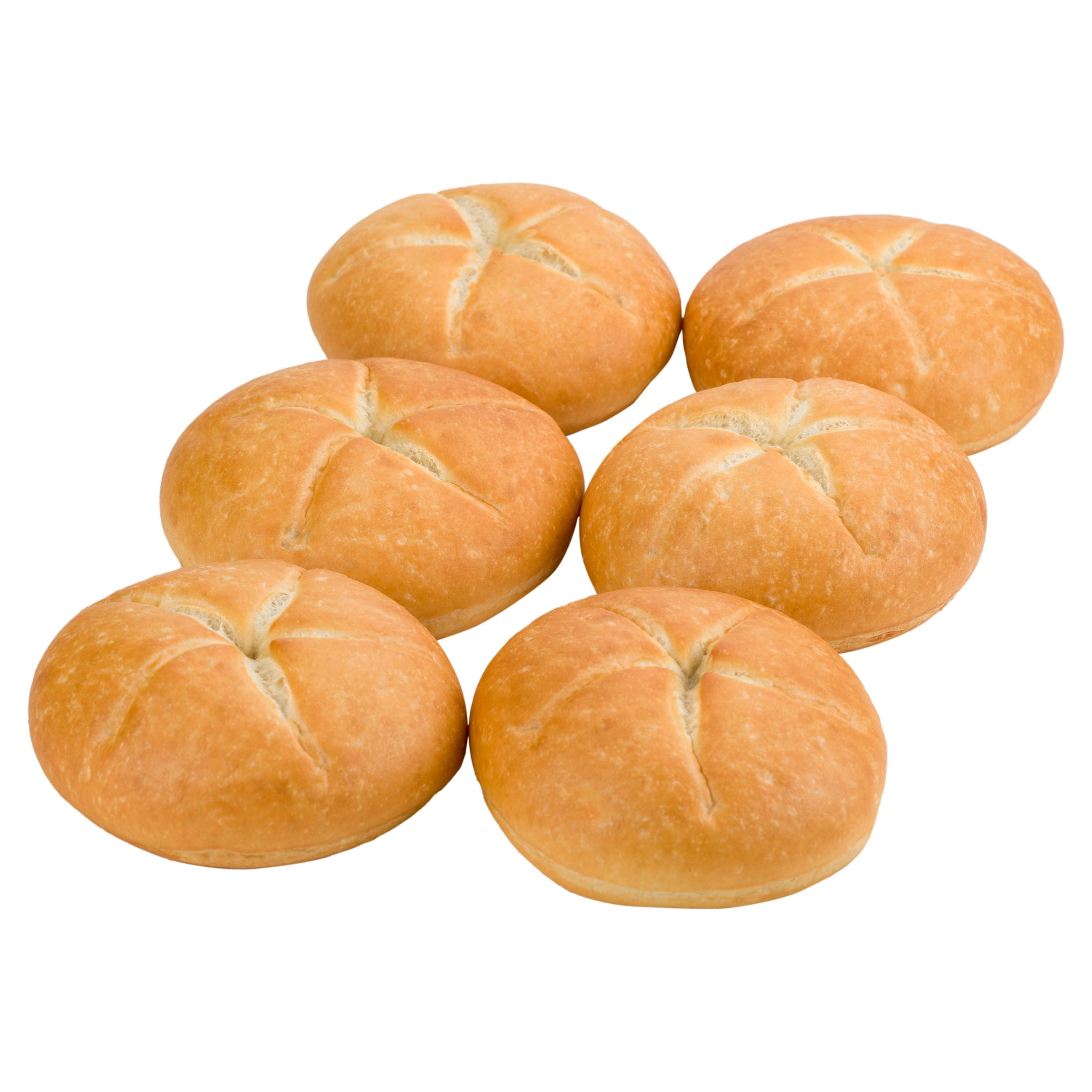Freshness Guaranteed White Kaiser Rolls, 11 oz, 6 Count (Shelf Stable ...