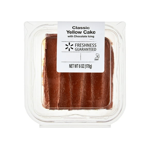 Freshness Guaranteed Yellow Cake Square with Chocolate Icing, Serves 2 ...