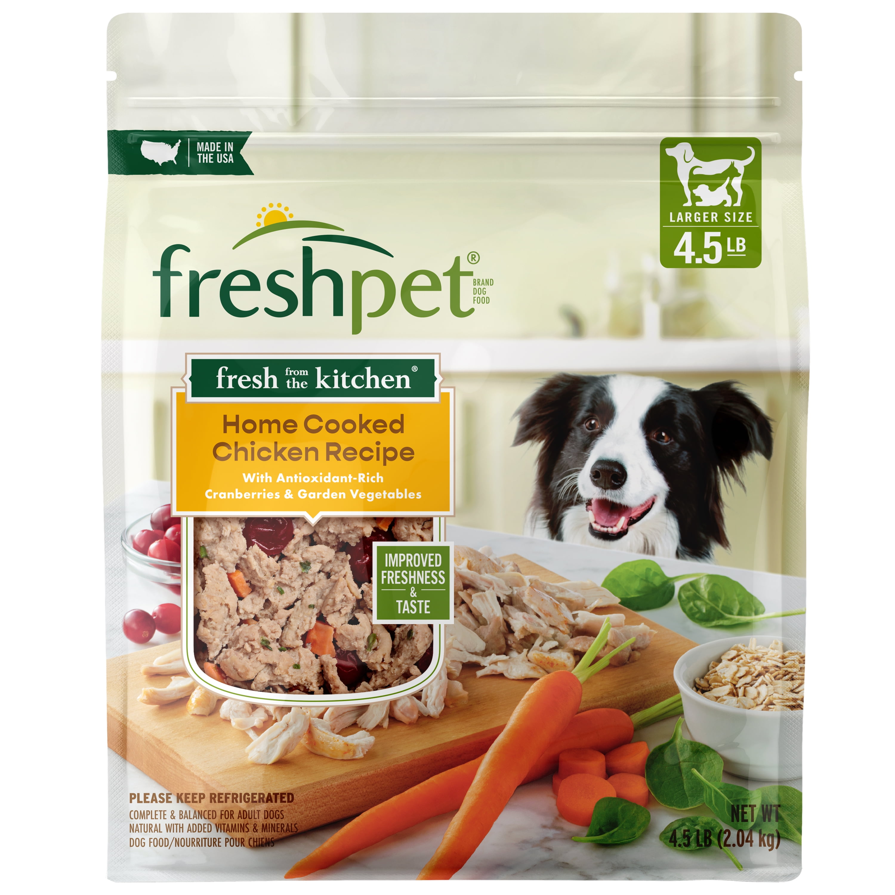 Freshpet Fresh Dog Food, Fresh From The Kitchen, Home Cooked Chicken ...