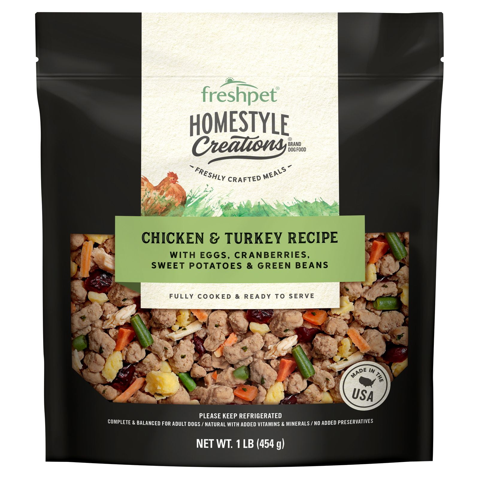 Freshpet Fresh Dog Food, Homestyle Creations Chicken & Turkey Recipe ...
