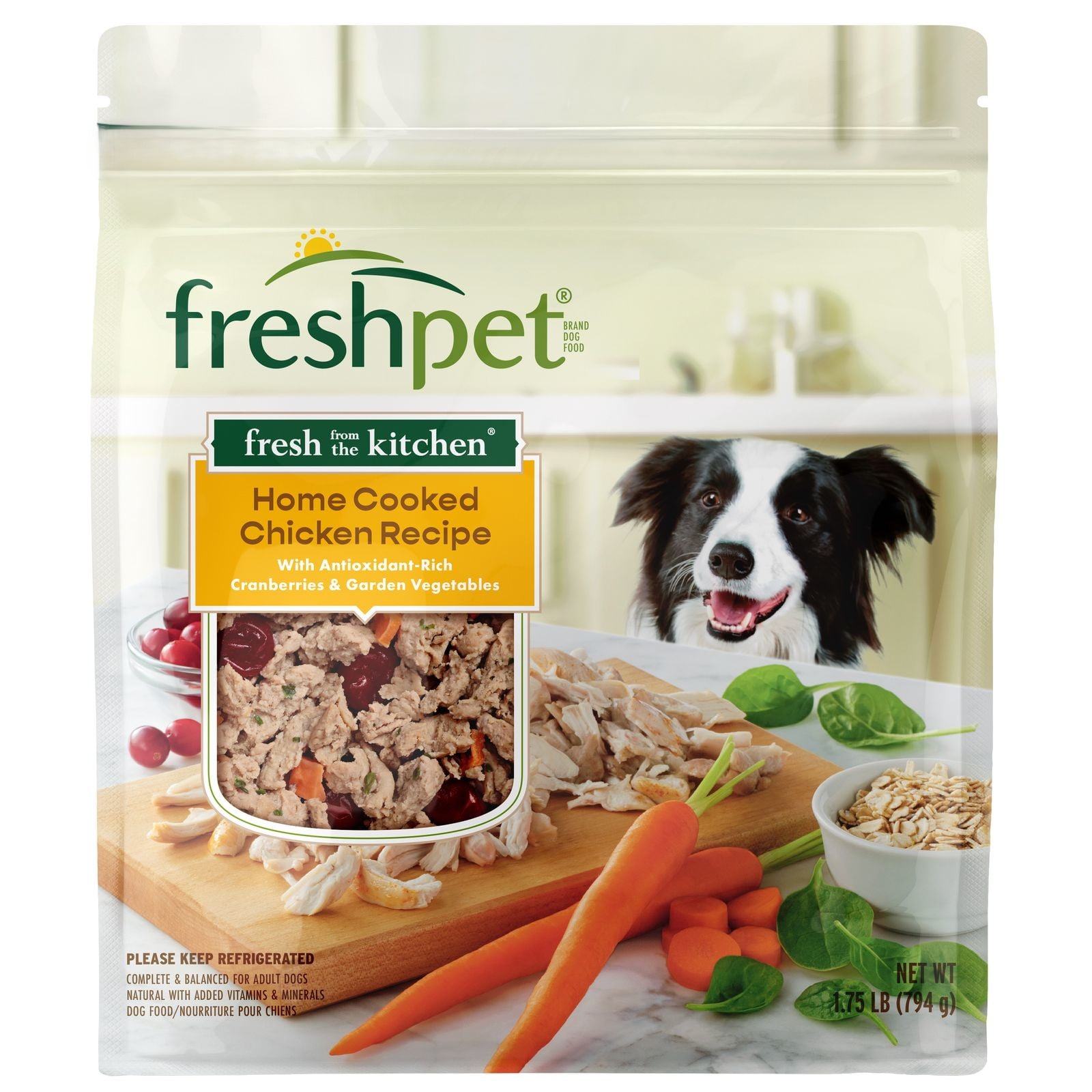 Freshpet Fresh Dog Food, Fresh From The Kitchen, Home Cooked Chicken ...