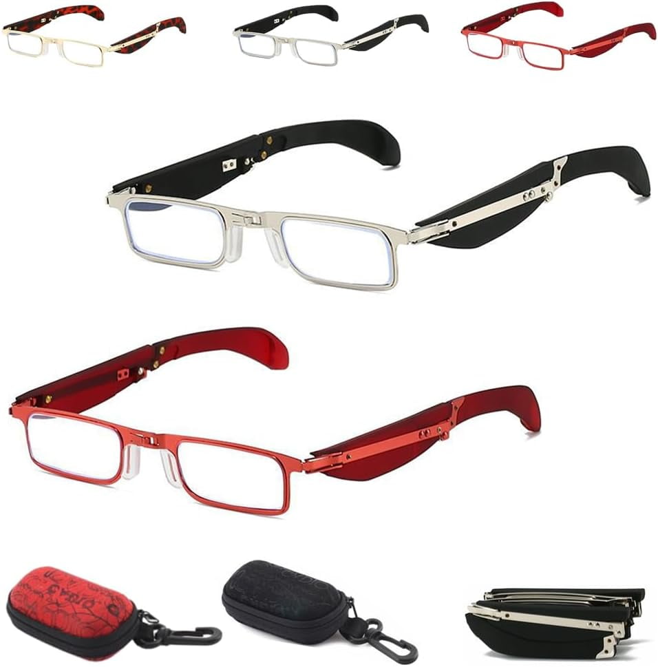 Freshrared/Wasuperstore Foldable Reading Glasses - Blue Light Blocking ...
