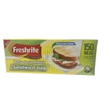 Freshrite Sandwich Bags, BPA-Free, Fold-Top, 6 1/4 x 5 1/2 inches, 150 ...