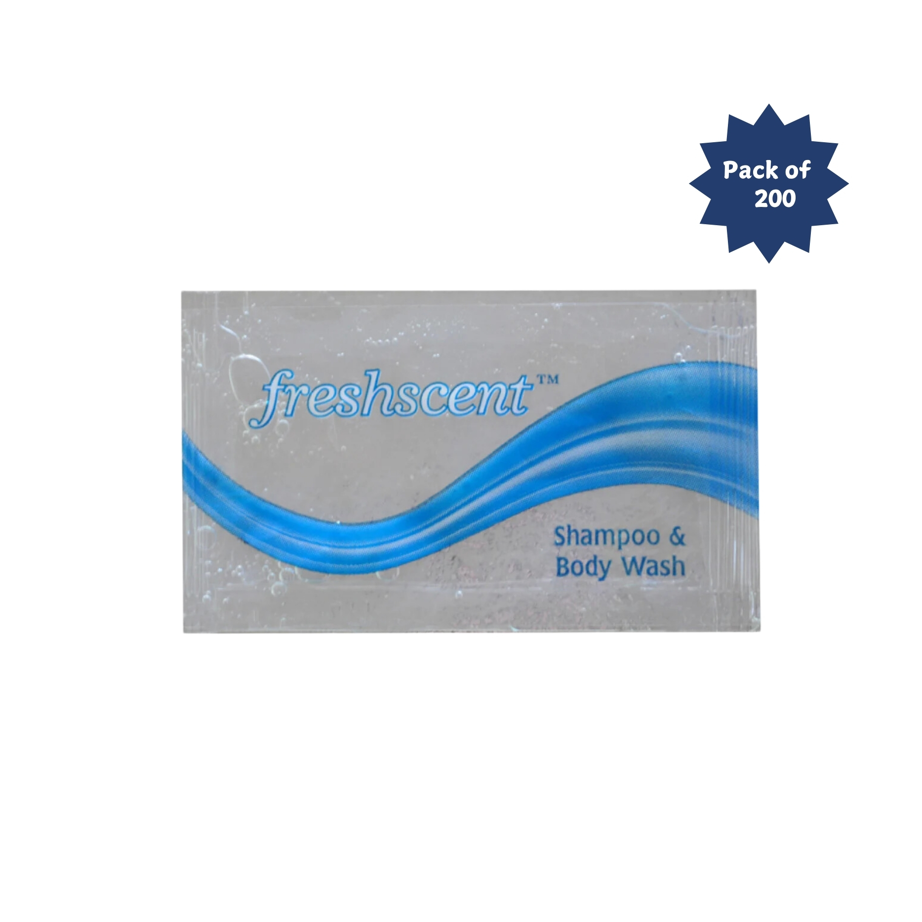 Freshscent Shampoo & Body Wash (2 in 1) 0.34 oz Disposable Pouch 10 ml ...