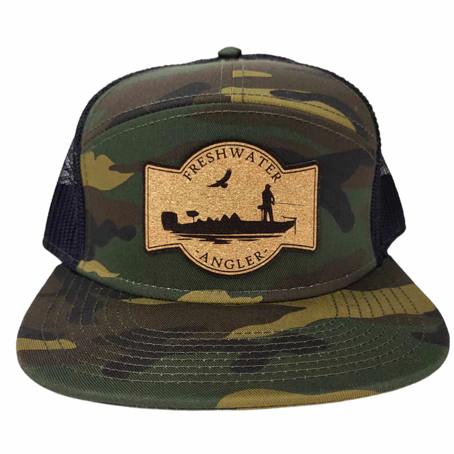 Freshwater Angler Cork Patch Snapback - Walmart.com