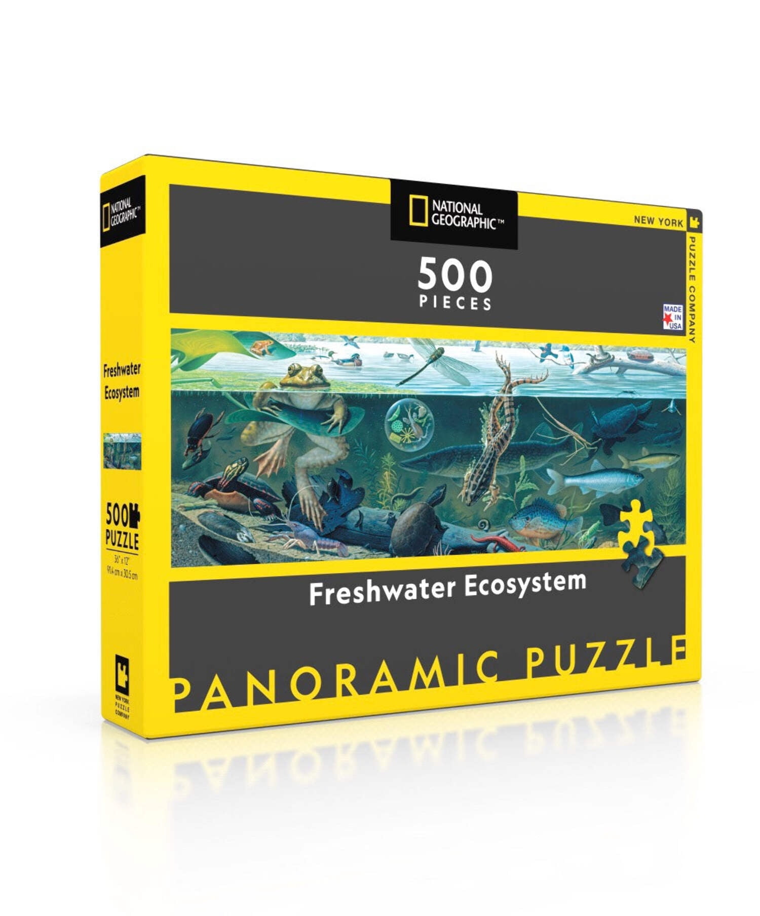 New York Puzzle Company Freshwater Ecosystem 500 Piece Jigsaw Puzzle ...