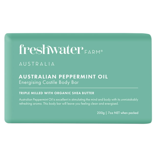 Freshwater Farm Australian Peppermint Energizing Castile Body Bar ...
